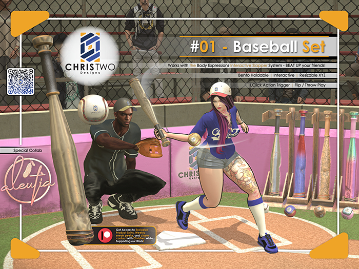 Second Life Marketplace - Baseball Set 01 - [Chris Two Designs]